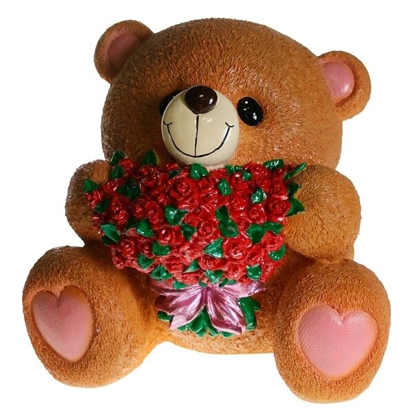 Копилка Мишка с букетом 20*18*18 см KSMR-626377/SK021