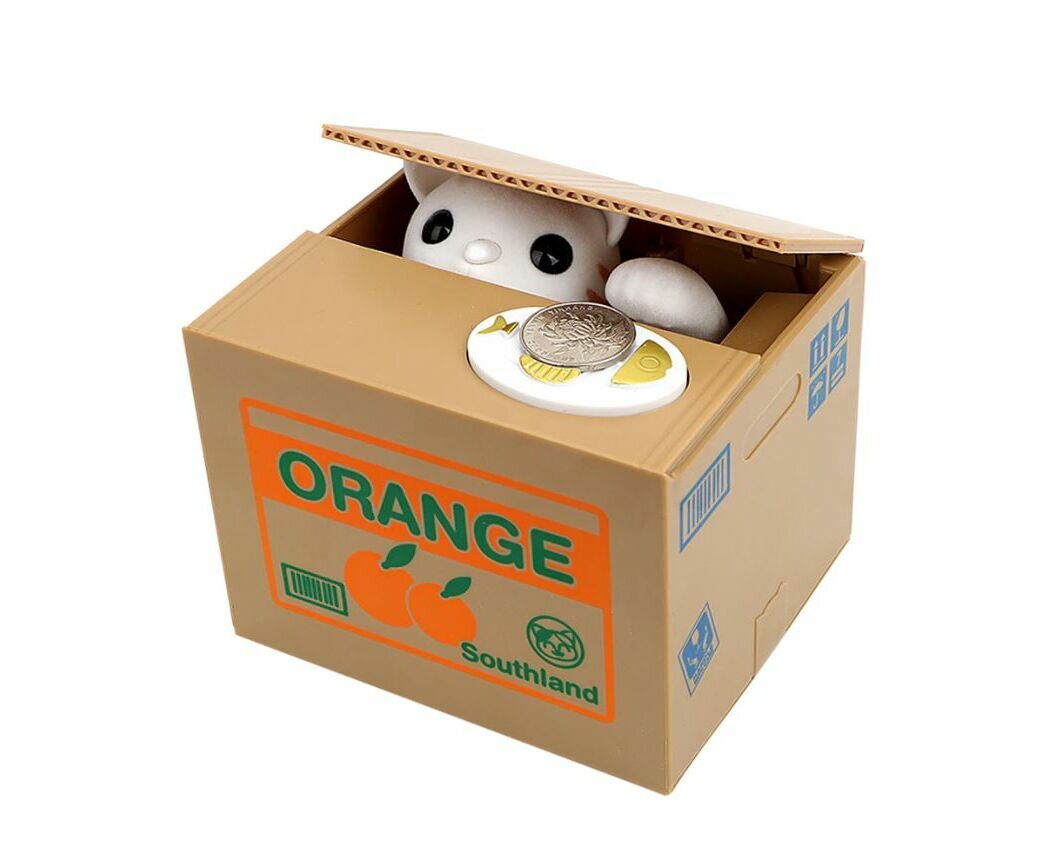 Интерактивная копилка Коробка с котенком 5425080 XR-1