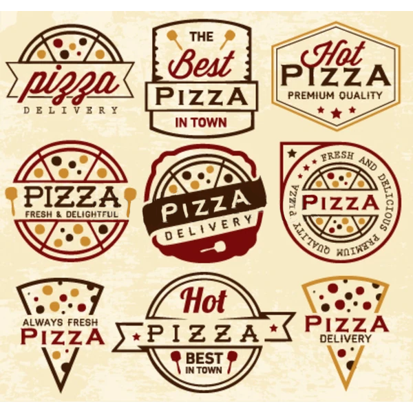 Наклейки стикеры Вывески пиццерии