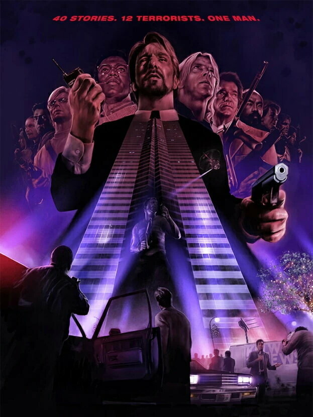 Плакат, постер Die Hard на бумаге, размер 21х30см