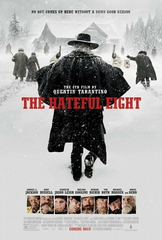 Плакат, постер Омерзительная восьмерка (The Hateful Eight), Квентин Тарантино на бумаге, размер 30х42см