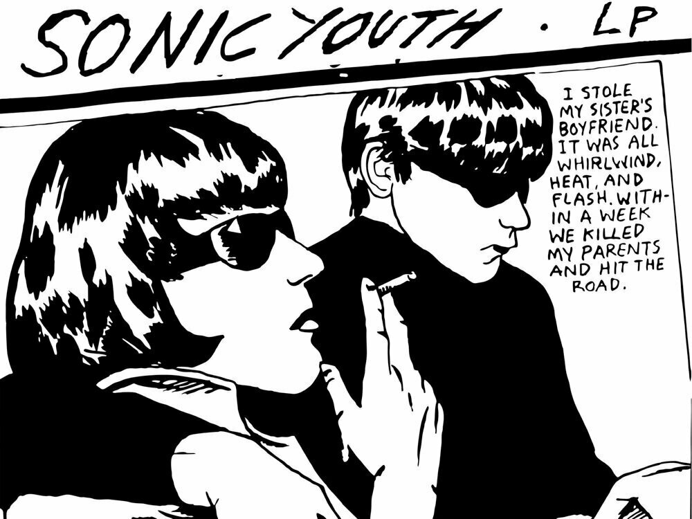 Плакат, постер Sonic Youth на бумаге, размер 30х42см