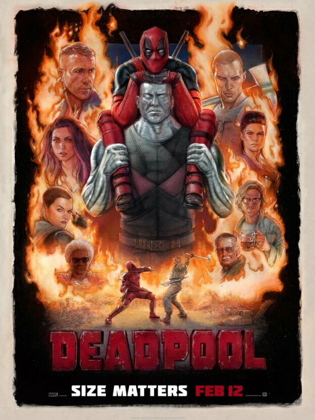 Плакат, постер X-men Deadpool, Люди Икс и Дэдпул на бумаге, размер 30х42см