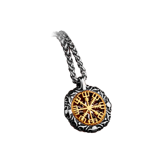 Скандинавский оберег Шлем ужаса Символ защиты В-002-1