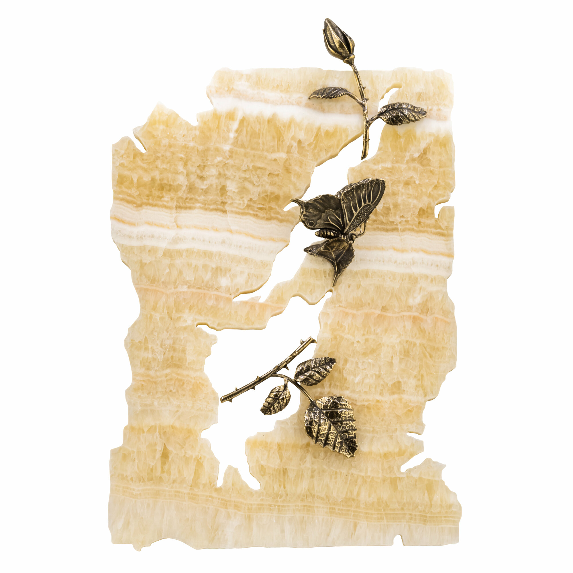 Картина на ониксе Роза(верхняя) (ВхШхД 27см./20см./5см.)