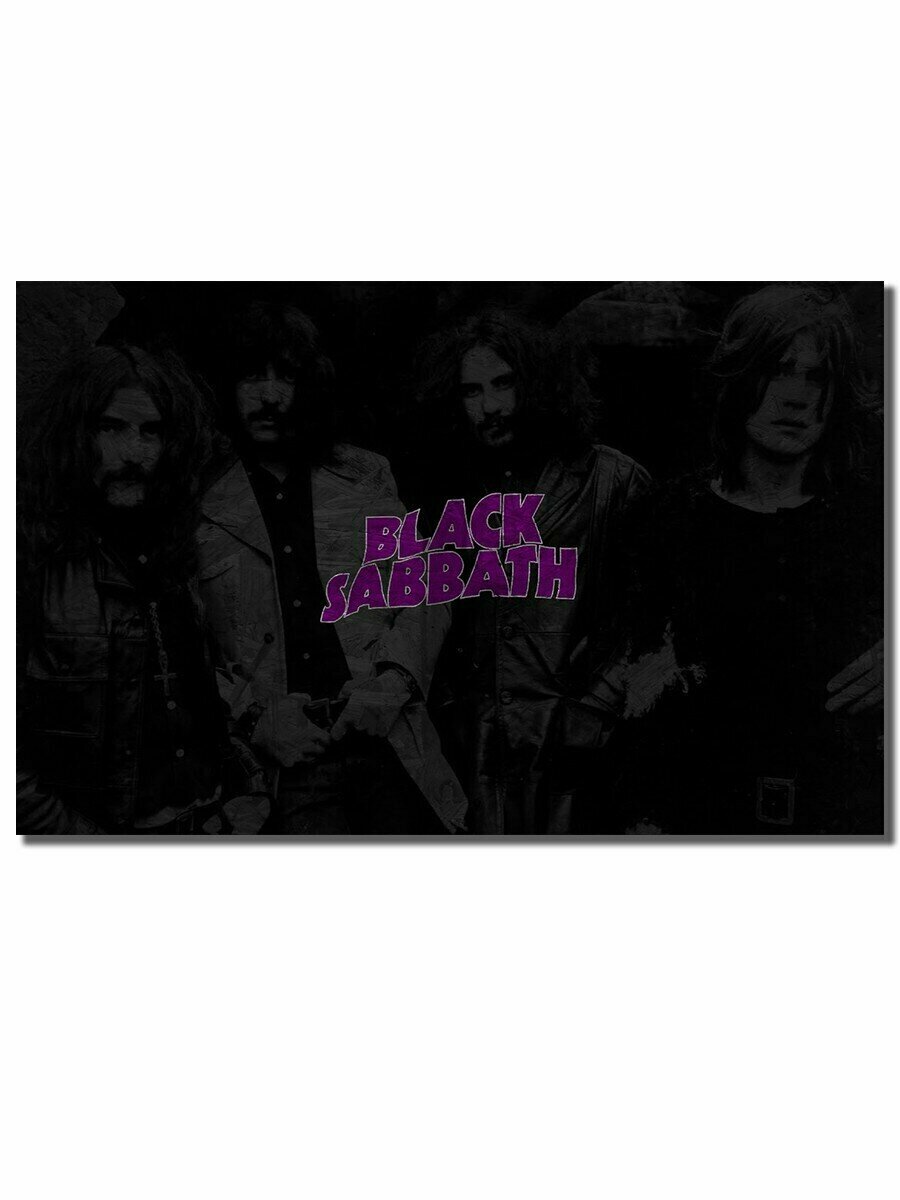 Картина интерьерная на рельефной доске, рисунок музыка black sabbath блэк саббат - 5269 Г