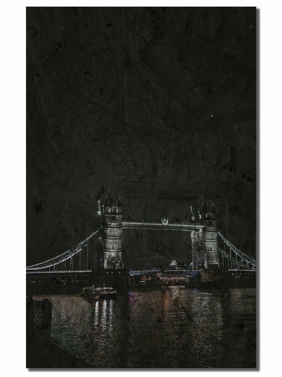 Картина интерьерная на рельефной доске, рисунок Достопримечательности - 4712 В