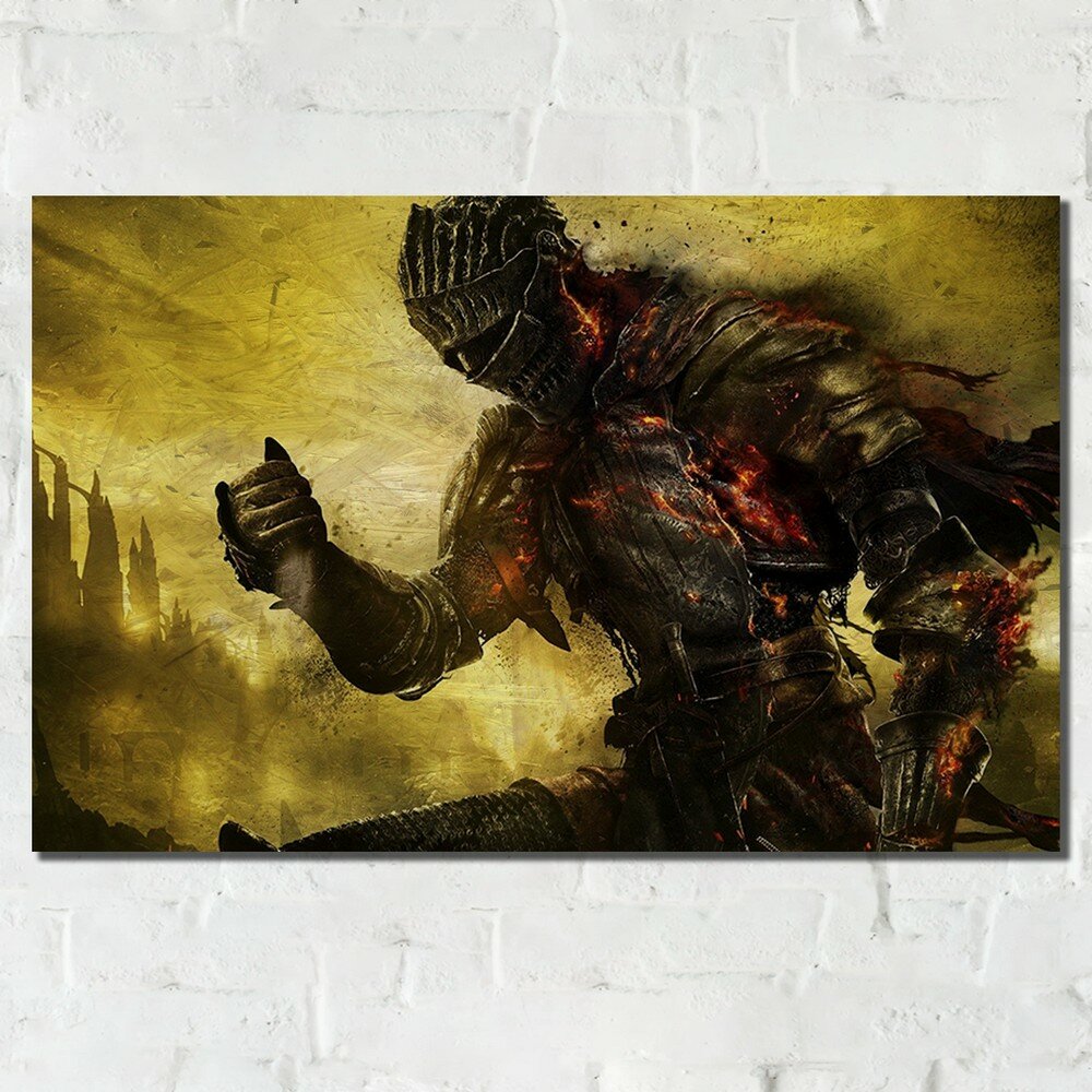 Картина интерьерная на рельефной доске ОСП Игры Dark Souls 3 - 14147