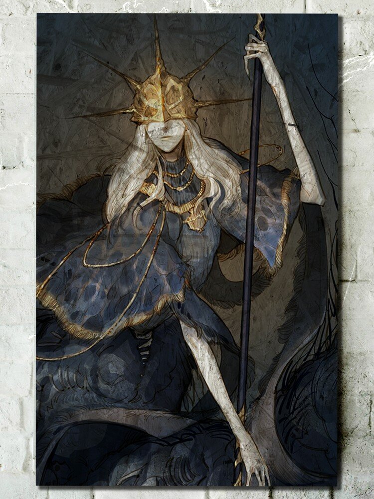 Картина интерьерная на рельефной доске ОСП Игры Dark Souls 3 - 14135