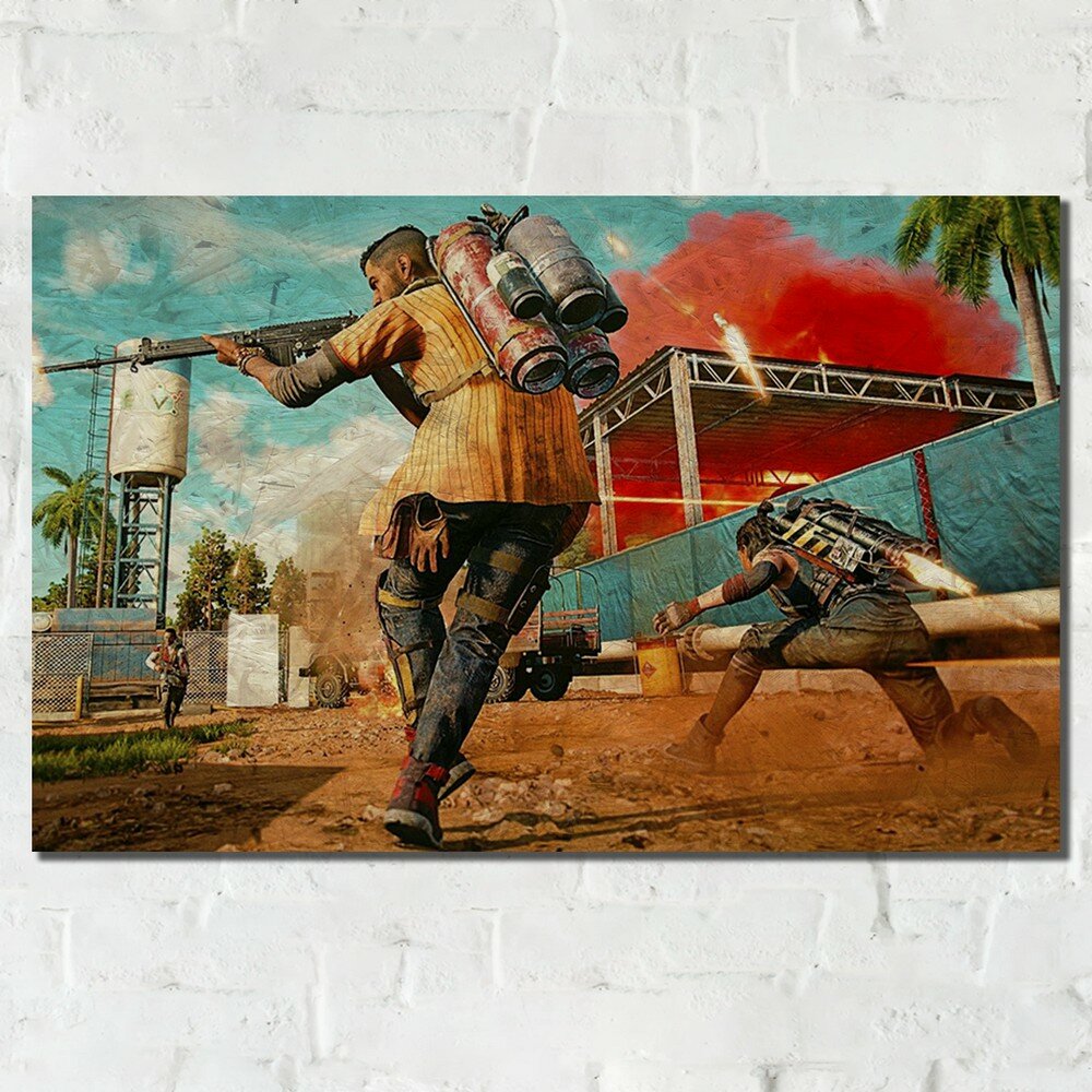 Картина интерьерная на рельефной доске ОСП Игры Far Cry 6 - 14330