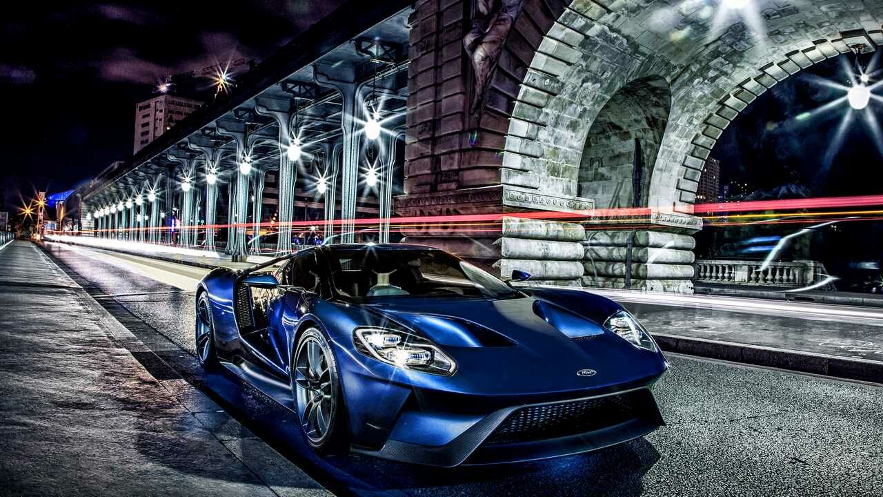 Картина на холсте 110x60 LinxOne "Форд Concept Ford концепт" интерьерная для дома / на стену / на кухню / с подрамником