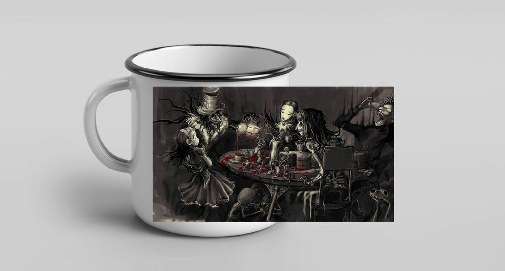 Кружка эмалированная Готика, Gothic №1