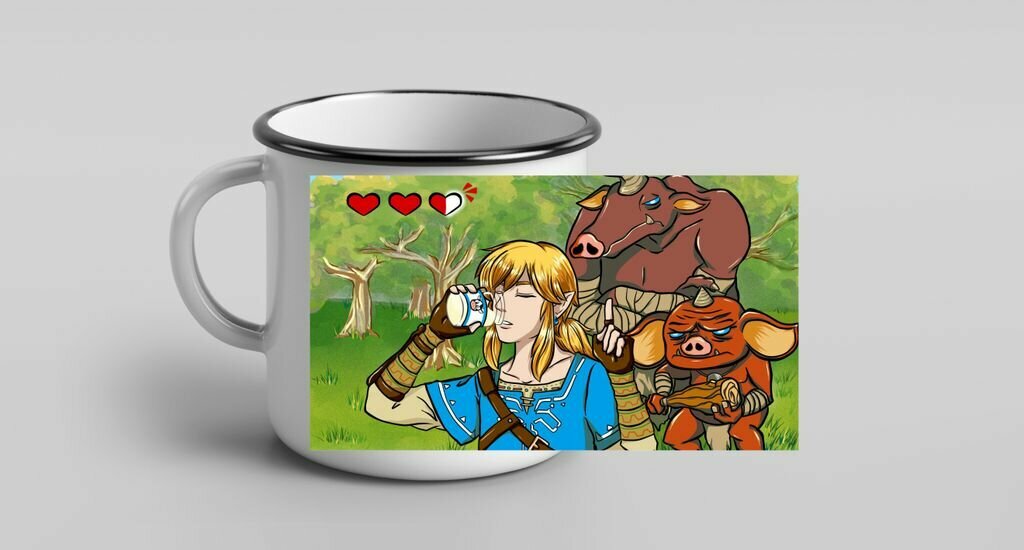 Кружка эмалированная The Legend of Zelda, Легенда о Зельде №3