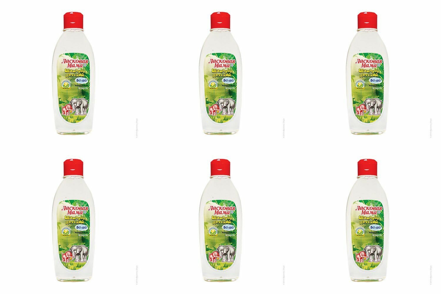 Ласковая Мама Шампунь детский Нейтральный 250 мл, 6 шт