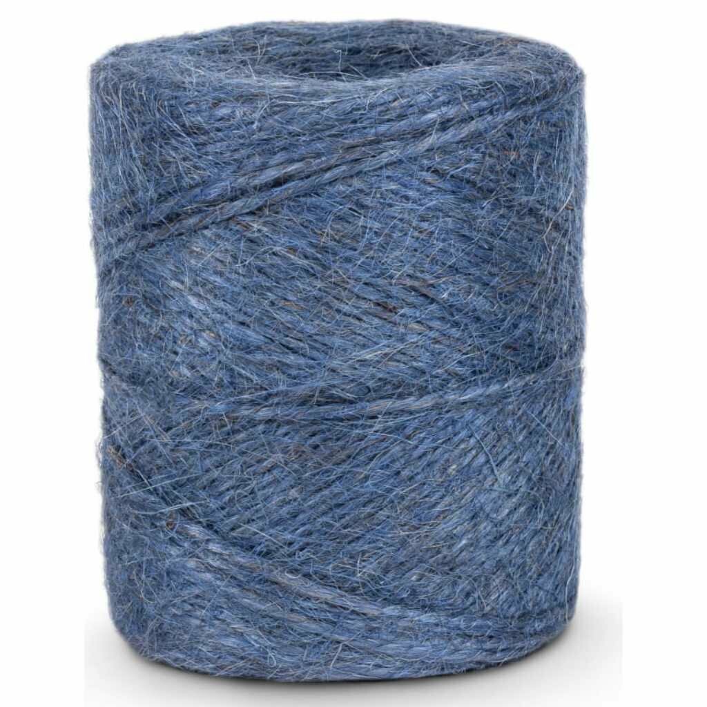 Шпагат джут, 200 г, 1200 текс, двухниточный, П 2 пол, 13800-1, синий