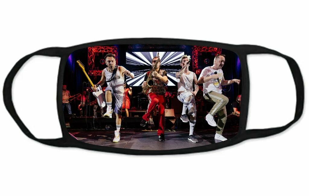 Маска защитная на лицо Ленинград, Leningrad №10, Взрослая - 20 на 12,5 см