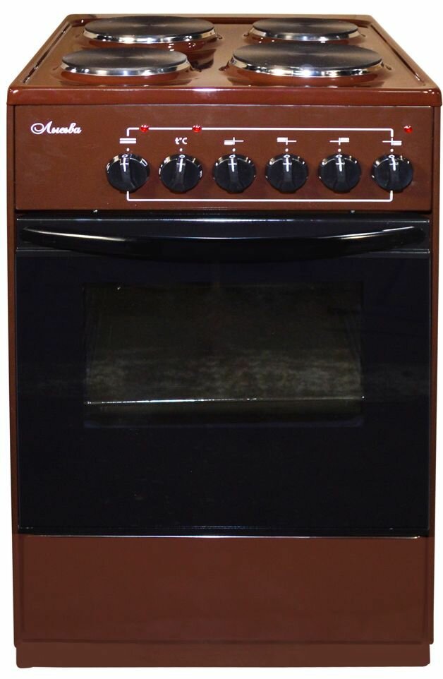 Электрическая плита лысьва ЭП 401 СТ 50х60х84см, коричневая