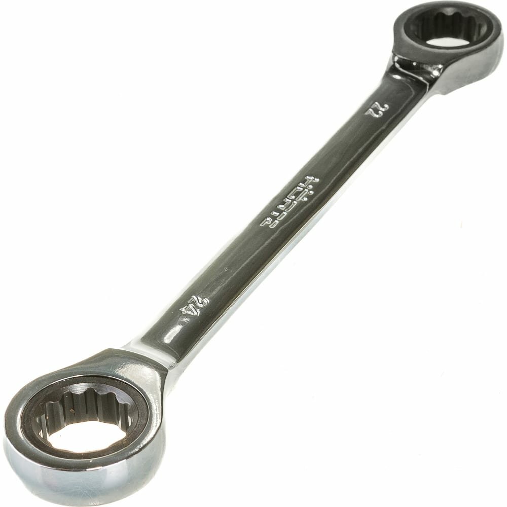 Накидной двусторонний ключ HORTZ 22х24 трещ. хромированный HOR 118861