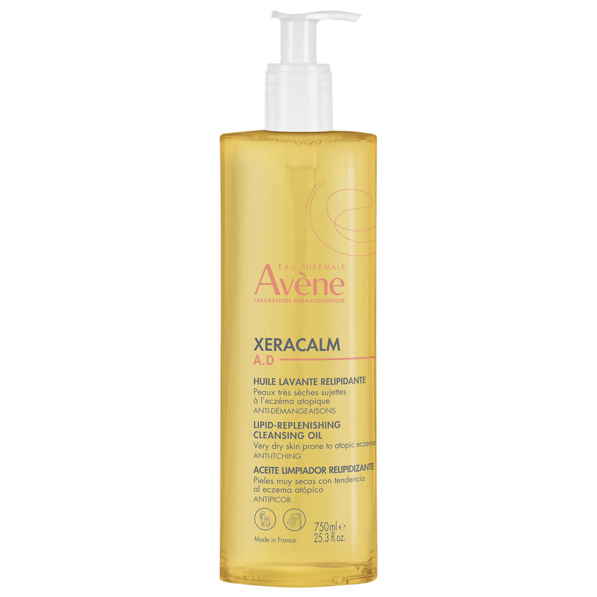 AVENE Очищающее масло для очень сухой и атопичной кожи лица и тела, 750 мл