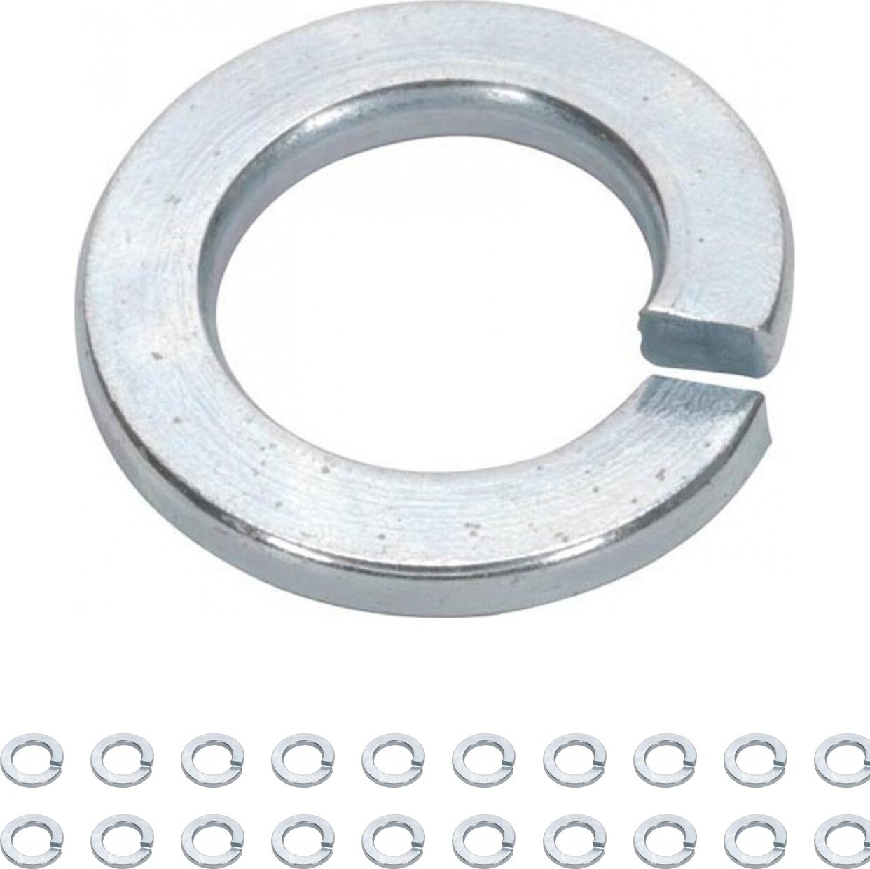 Шайба Tech-Krep DIN 127b пружинная (гровер) оцинкованная М6 (12 шт.) (комплект из 30 уп.)