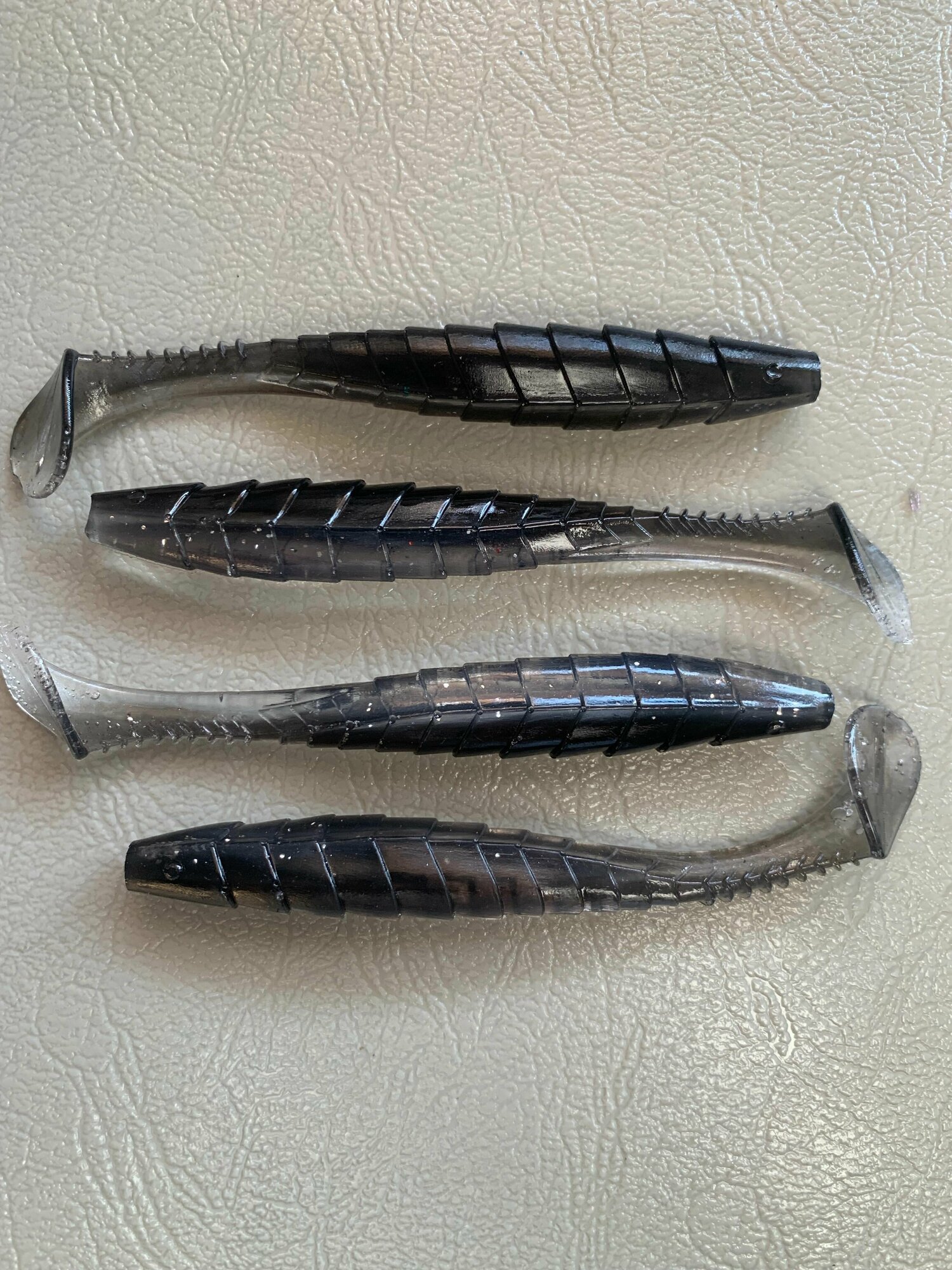 Мягкая силиконовая приманка Пайк Минноу (Pike Minnow) 120 мм, 4 шт, Натурал/Natural.