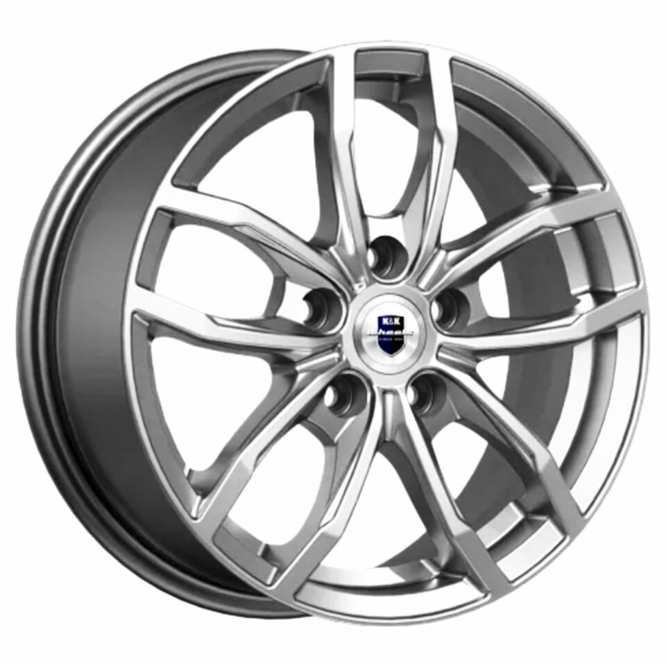 Диск литой КиК Фрост (КС1048) 6,5\R15 5*112 ET43 d57,1 Дарк платинум [80339] <С> Fb max 595 kg