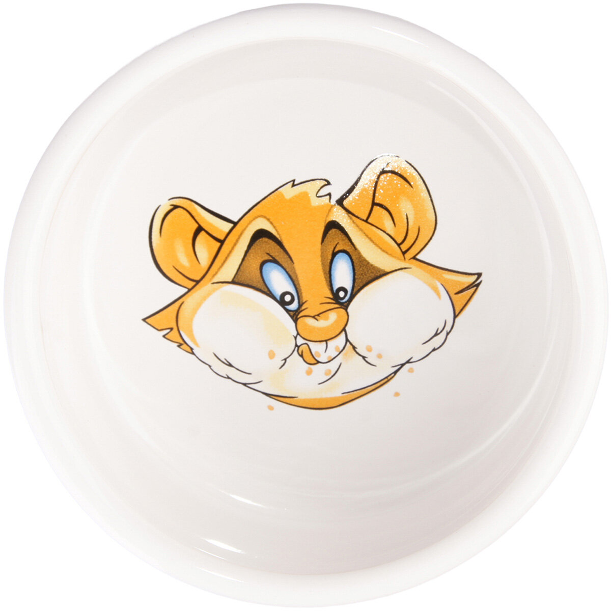 Миска для грызунов керамическая Mr.Kranch Хомячок белая 130 мл