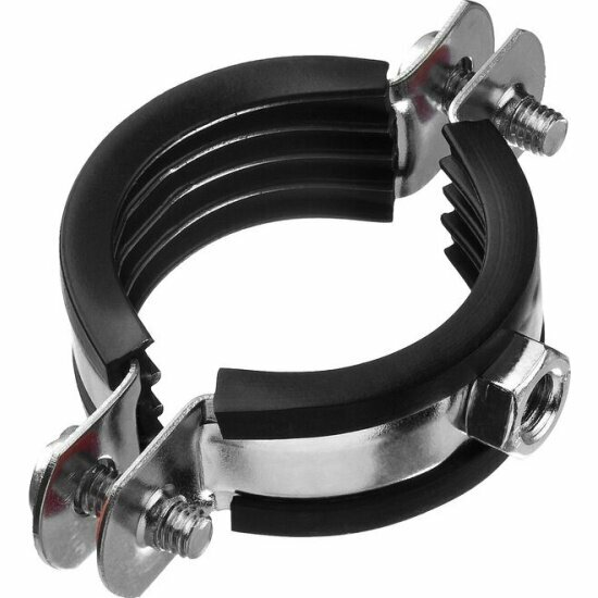 Зубр Хомут трубный с гайкой, 1 1/4", 8шт, оцинкованный, 37850-40-45