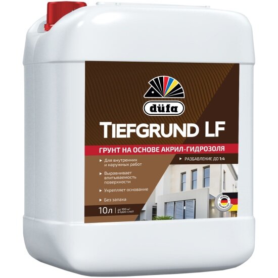 Грунт для внутренних и наружных работ акриловый Dufa Tiefgrund D 314 10 л.