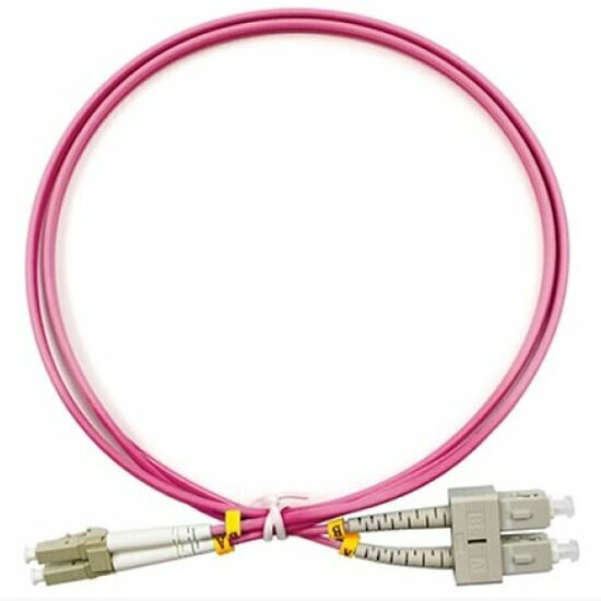 Патч-корд оптический Lanmaster , дуплексный, LC/PC-SC/PC, OM4, LSZH, 3.0 м (LAN-2LC-2SC/OM4-3.0)