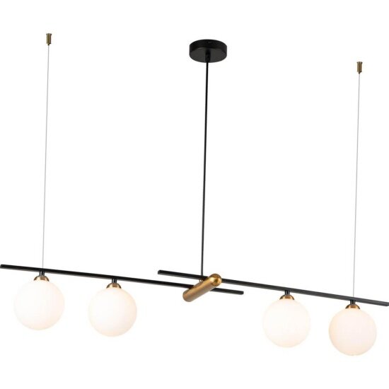 Подвесная люстра Indigo Interior Lighting Indigo Opaco 11015/4P Black V000153