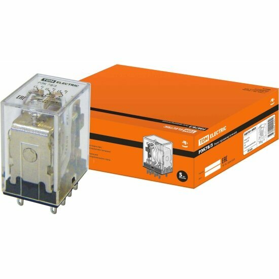 Промежуточное реле Tdm Electric РЭК78/3 5А 24В AC (упак 20шт), SQ0701-0003