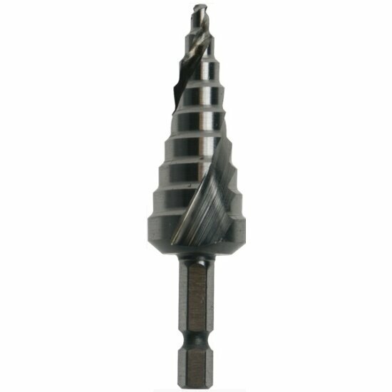 Сверло ступенчатое Makita HSS с спиральным желобком, 4-32, 6 мм