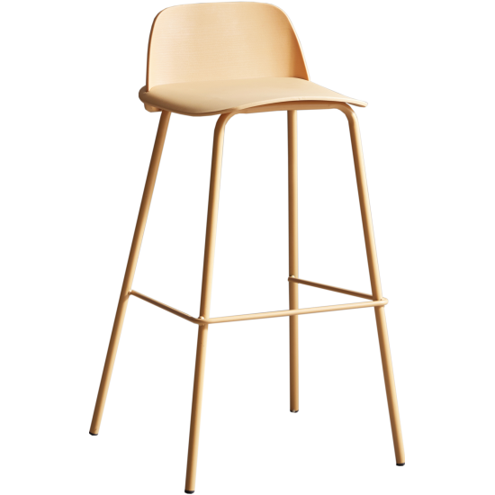 Стул полубарный Stool Group Mist, желтый.