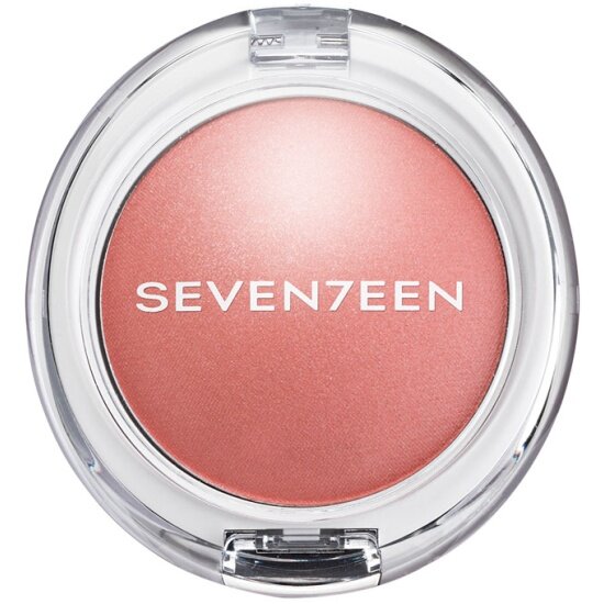 Румяна для лица перламутровые Seventeen компактные тон 06 абрикосовый