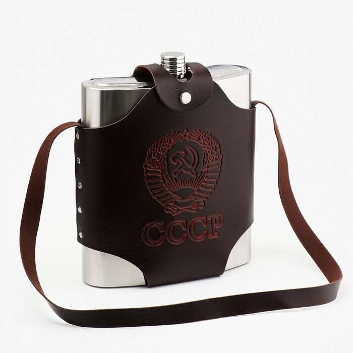 Фляжка металлическая "СССР", 3.8 л, фляга для алкоголя, для запаса воды