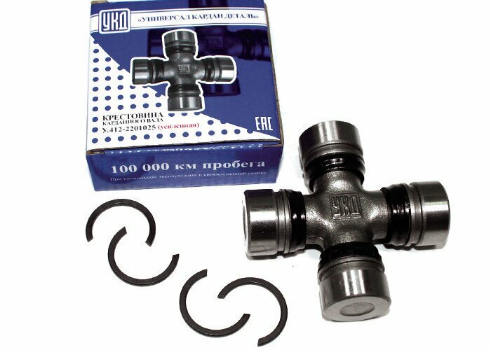 Крестовина карданного вала для а/м М-412, ИЖ, вала рулев. Урал 4320-31, лиаз (28*83мм) синяя упак.