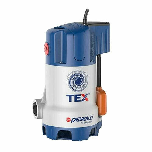 Насос дренажный Pedrollo TEX 2 (0,37 кВт, Qmax 200 л/мин, Hmax 8 м, 1x230В, кабель 5 м)