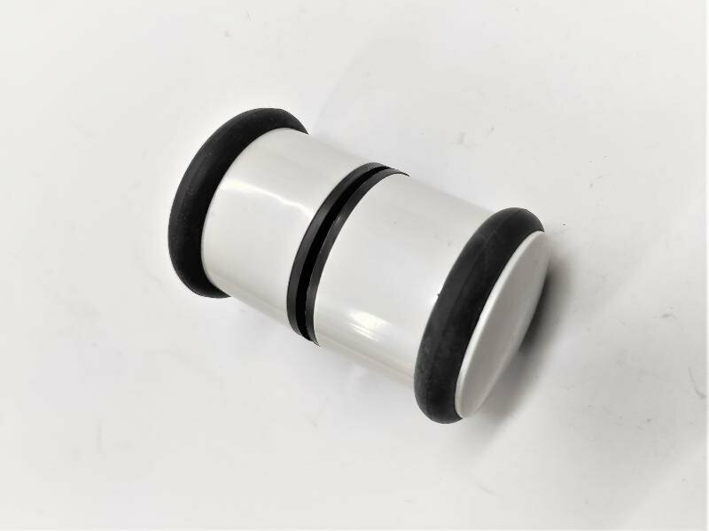 Комплект Белых цилиндрических ручек 40мм дверей душевой кабины AQUALUX \ Appollo