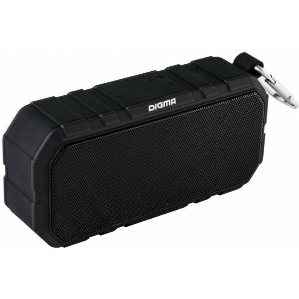 Колонка портативная Digma S-40 черный 10W 1.0 BT 2000mAh