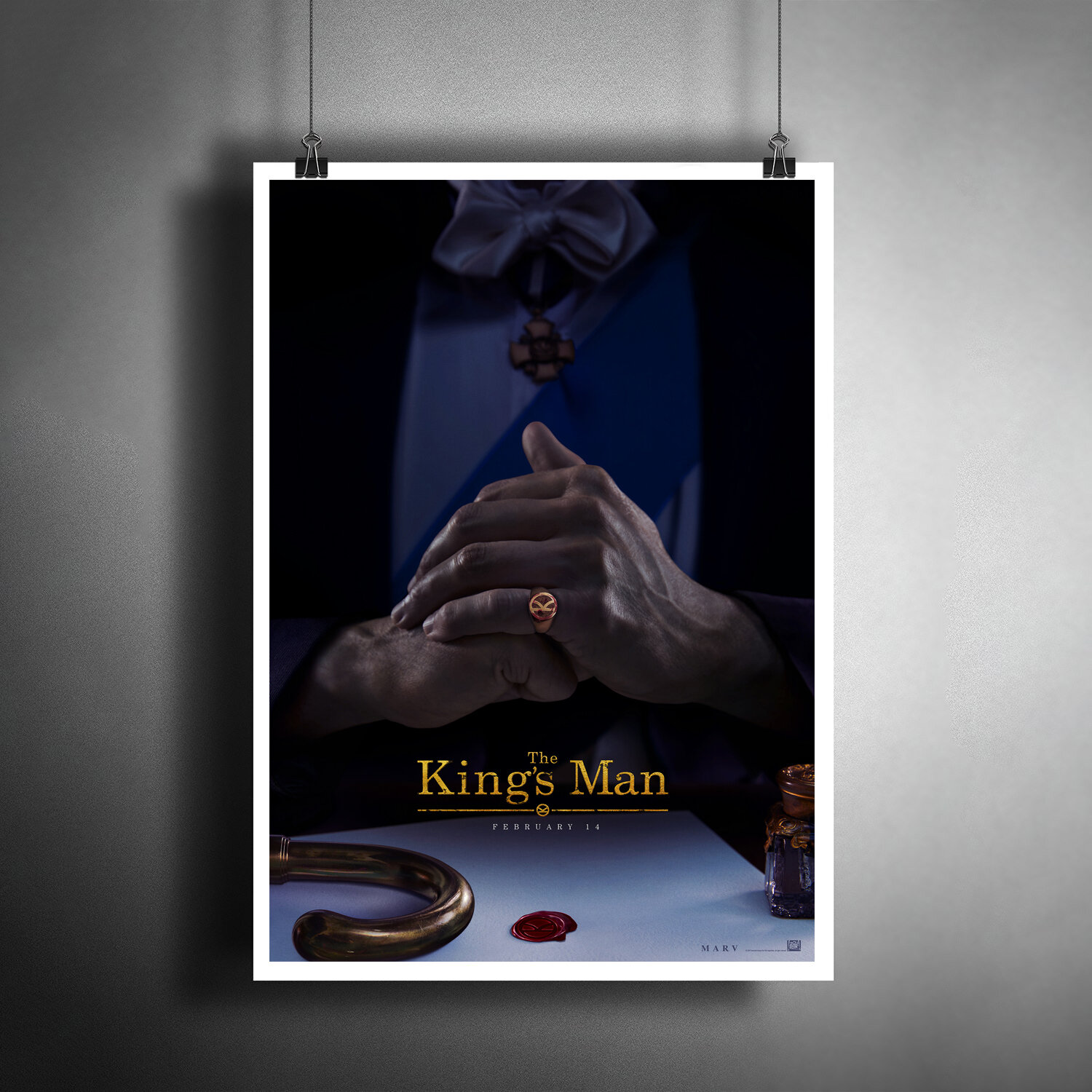 Постер плакат для интерьера "Фильм: King's Man: Начало. The King's Man" / Декор дома, офиса, комнаты, квартиры A3 (297 x 420 мм)