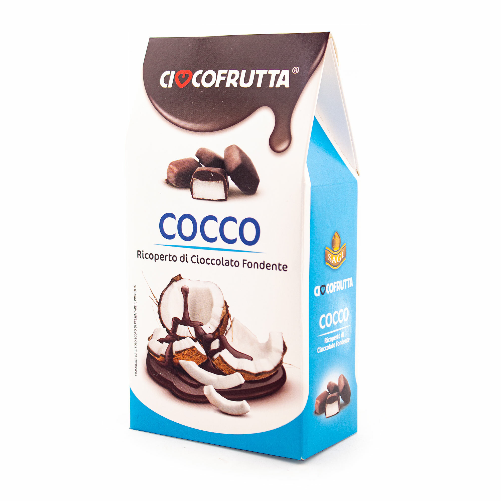 Кокос в темном шоколаде, CIOCCOFRUTTA, 0,100 кг (карт/кор)