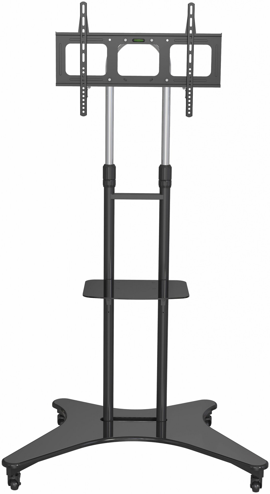Стойка для телевизора Cactus CS-ST31, 37-75", напольный, мобильный, черный (cs-st31bk)