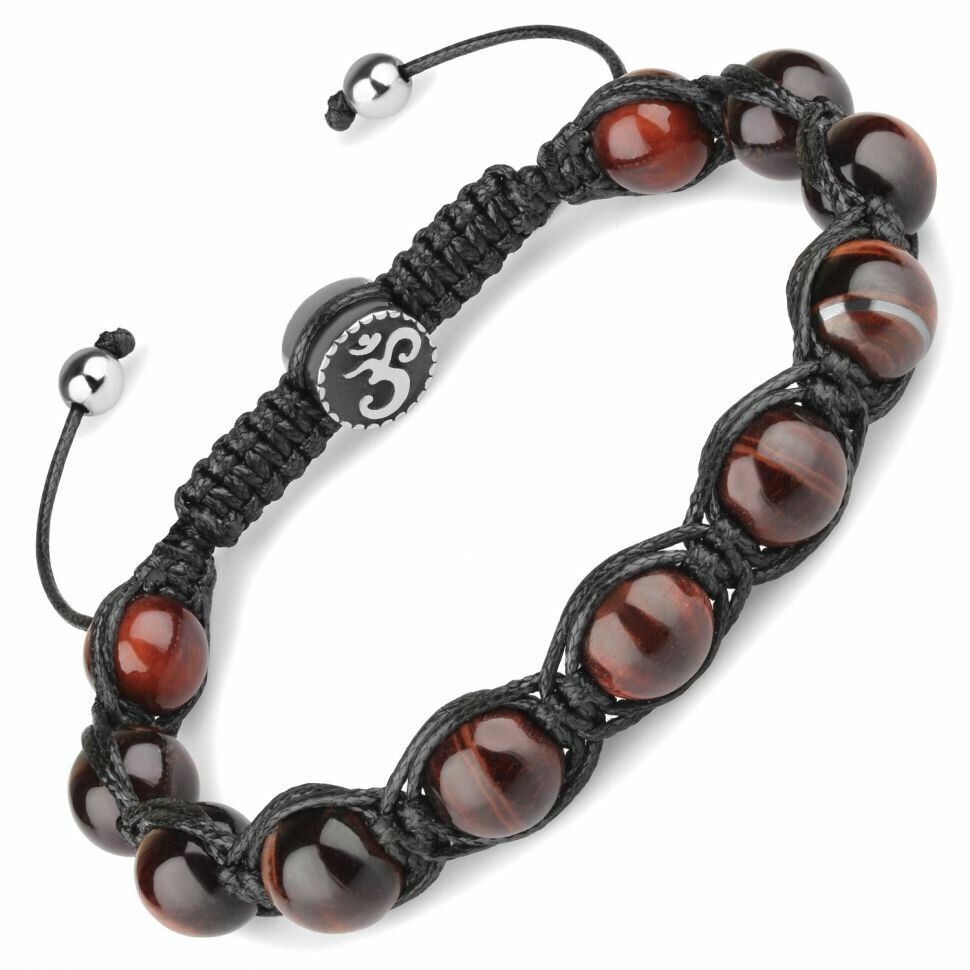 Плетеный браслет, бычий глаз