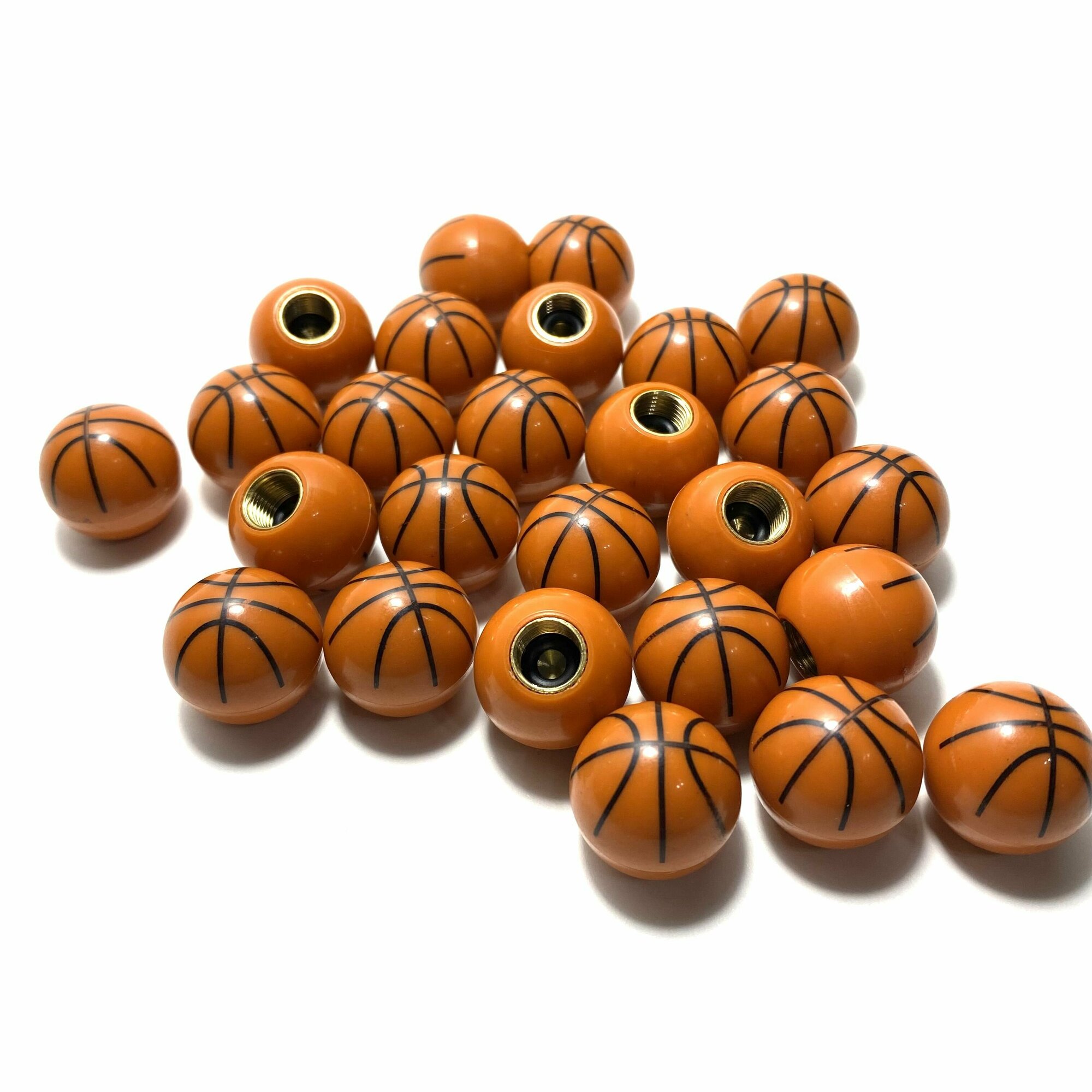 Колпачки на ниппель велосипеда "Баскетбольный мяч", 2шт.