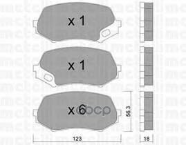 Колодки тормозные Metelli арт. 22-0874-0