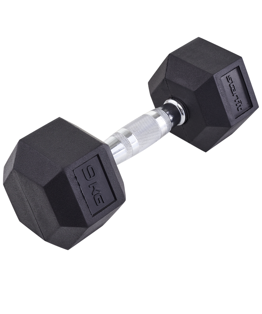 Гантель гексагональная DB-301 9 кг, обрезиненная, черный