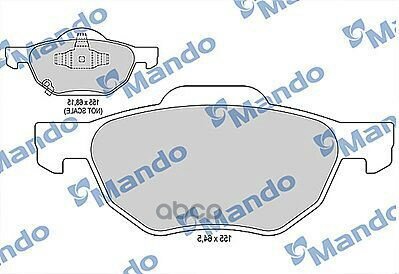 Колодки тормозные HONDA Accord (03-) передние (4шт.) MANDO Mando арт. MBF015541