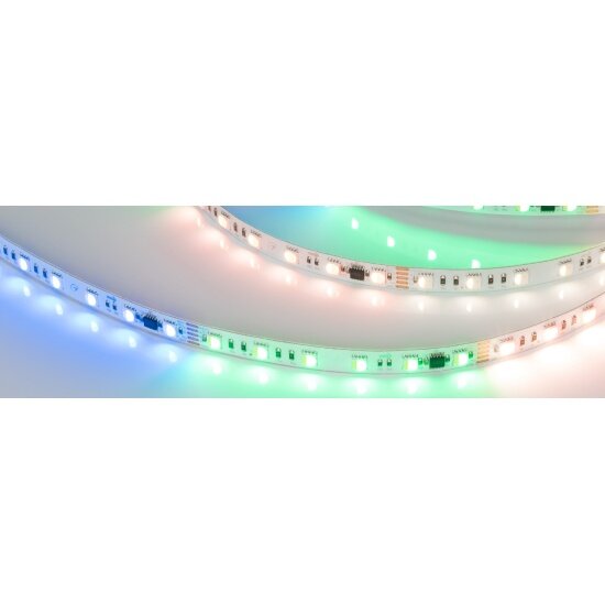 Светодиодная лента Arlight DMX-B60-10mm 24V RGBW-PX6 (18 W/m, IP20, 5060, 5m) (, бегущий огонь)