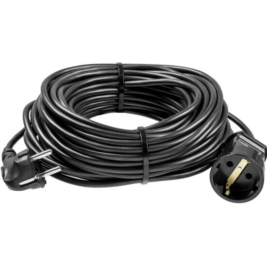 Удлинитель-шнур силовой Зубр ПВС 3x0.75 50м 2500Вт, ПВС 307-Ш, 55022-50